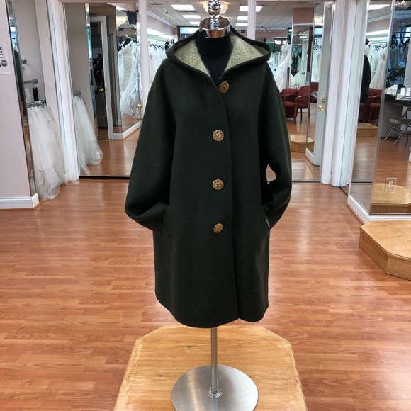 geiger | Jackets & Coats | Geiger Hooded Half Coat | Poshmark